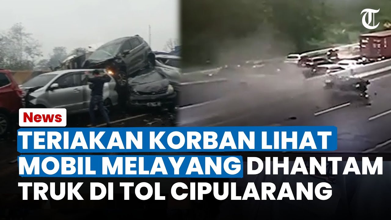 Teriakan Korban Selamat saat Lihat Mobil Melayang Dihantam Truk Rem ...