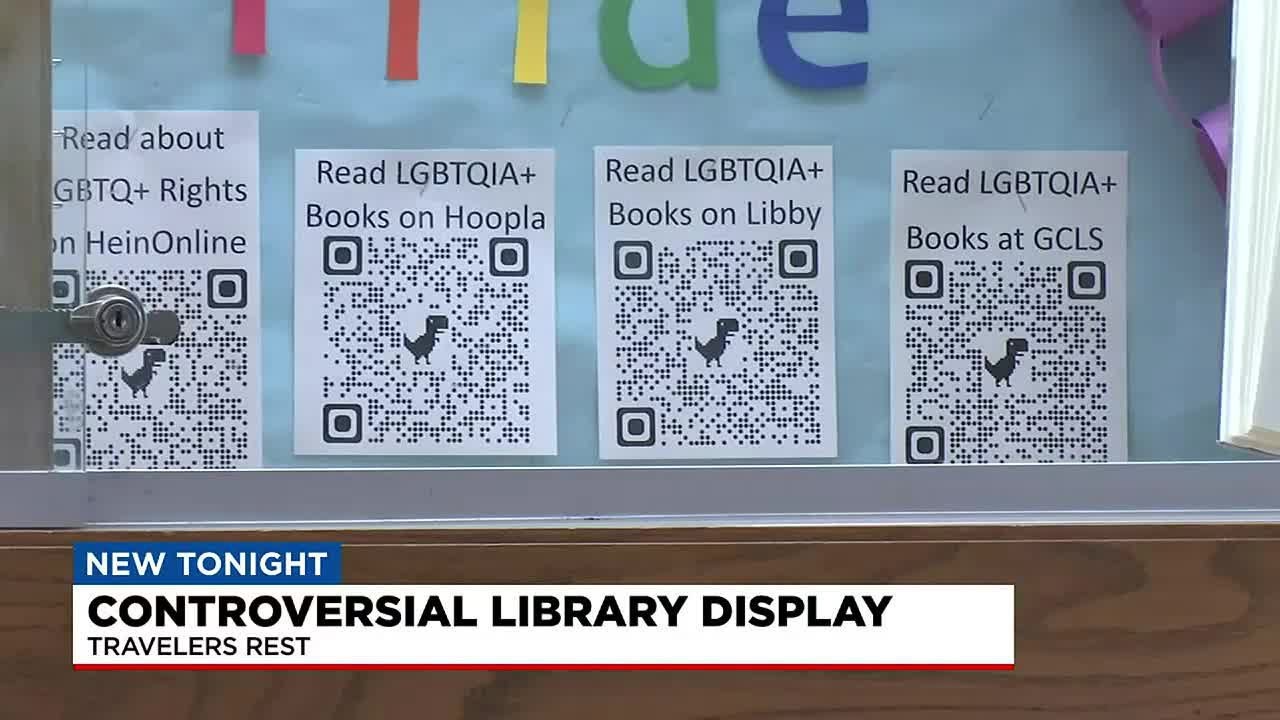 New details on controversial library display