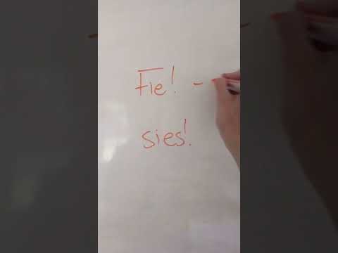 What does FIE mean in Shakespearean English? #ShakespeareShorts