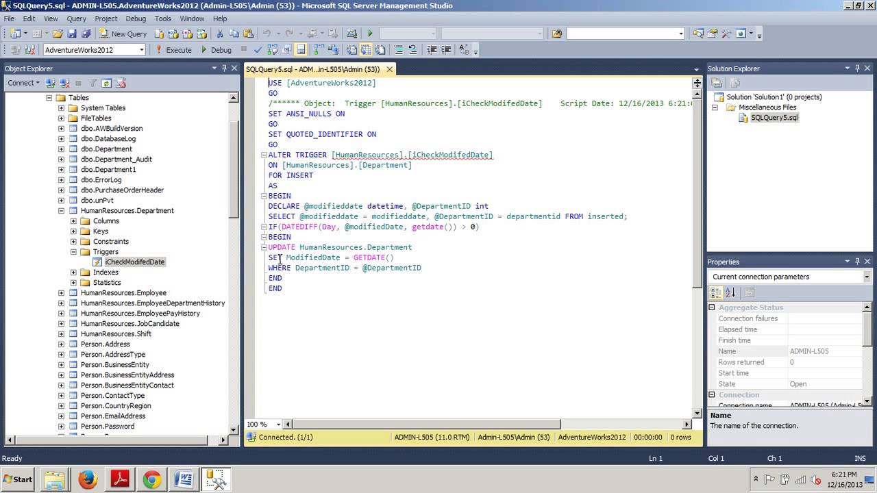 SQL Server tutorial 68: Altering Triggers