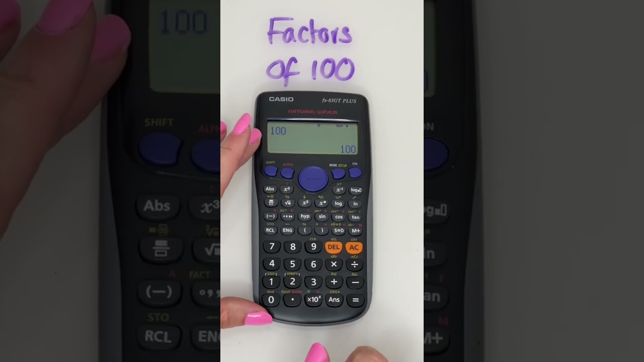 Can you find factors on your calculator? #factorsandmultiples #maths  # #mathematics