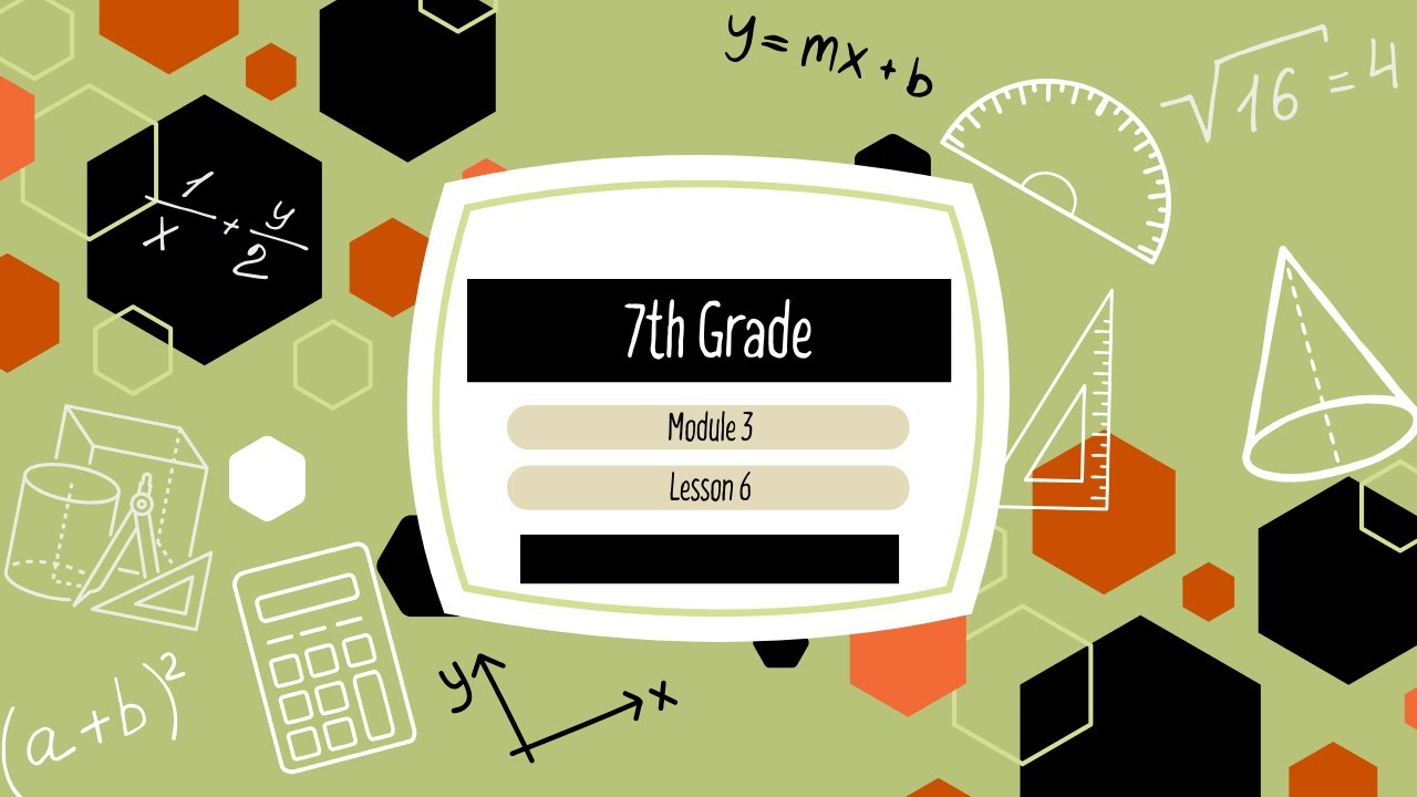 7th Grade Module 3 Lesson 6 (Eureka Math Squared)