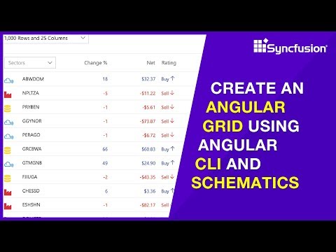 Learn Create an Angular Grid Using Angular CLI and Schematics - Mind Luster