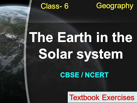 The Earth in the Solar System | Exercises and Question Answers | Class ...