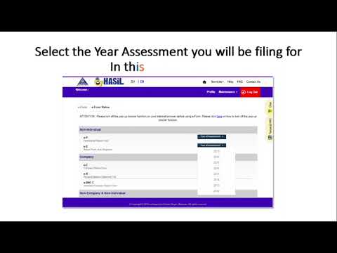 How to Perform E-submission for Borang E