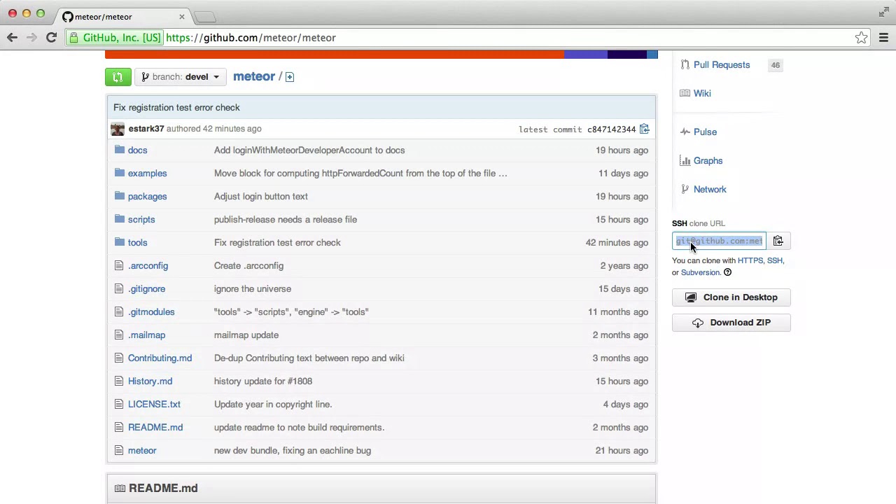 Meteor - Getting Started / 3. Using Git, Github and Meteor Versions