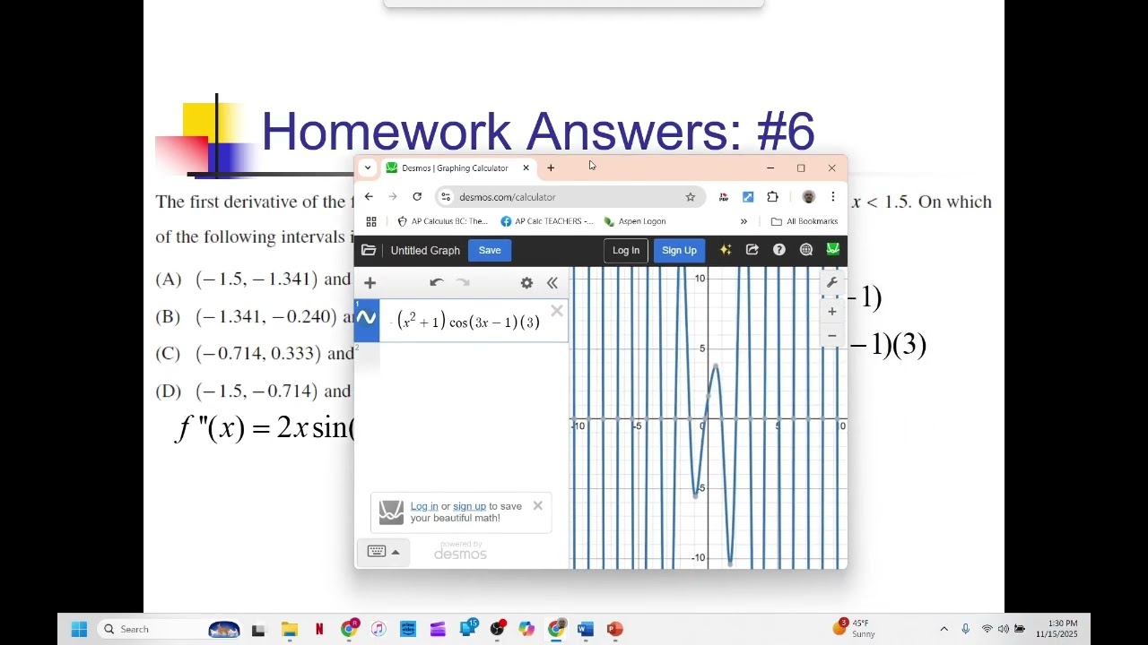 Graphical Analysis: Problem Set #1