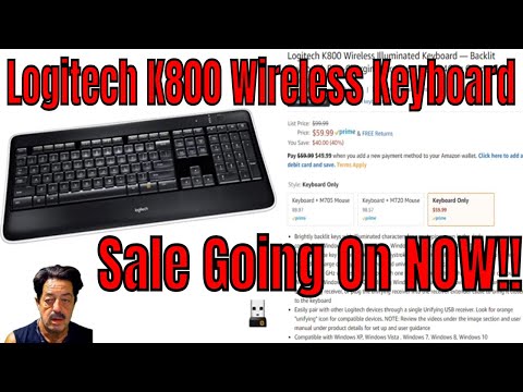 Logitec K800 Wireless Keyboard Sale Now!