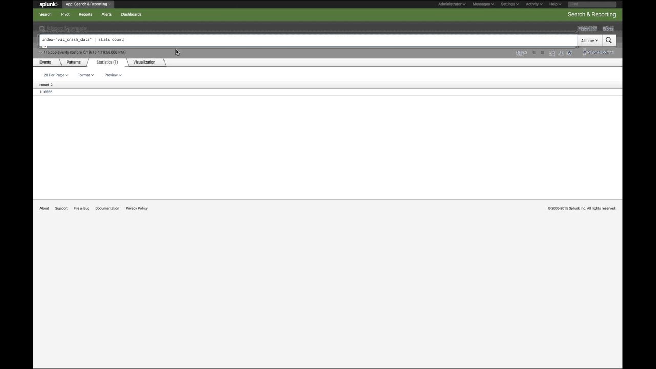 Splunk for GovHack tutorial: Statistical Analysis
