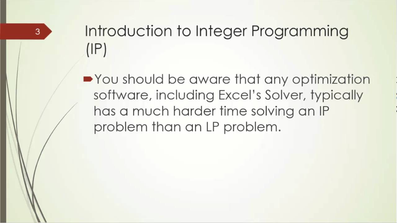 PMS6.0-Intro to Integer Programming