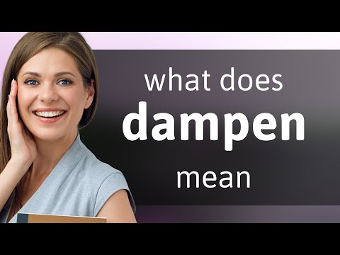 Dampen — meaning of DAMPEN