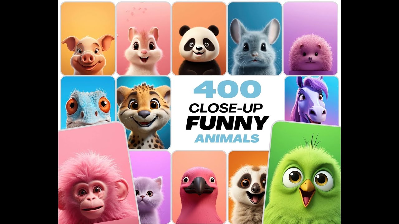 Unlock Creativity with 400 High-Resolution Animal PNGs!