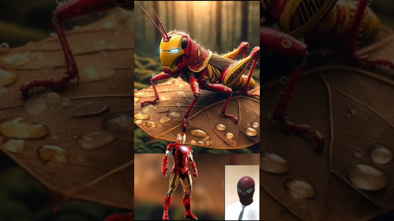 superheroes but grasshopper 🦗 marvel DC heroes All characters 🌟#marvel #shorts #avengers