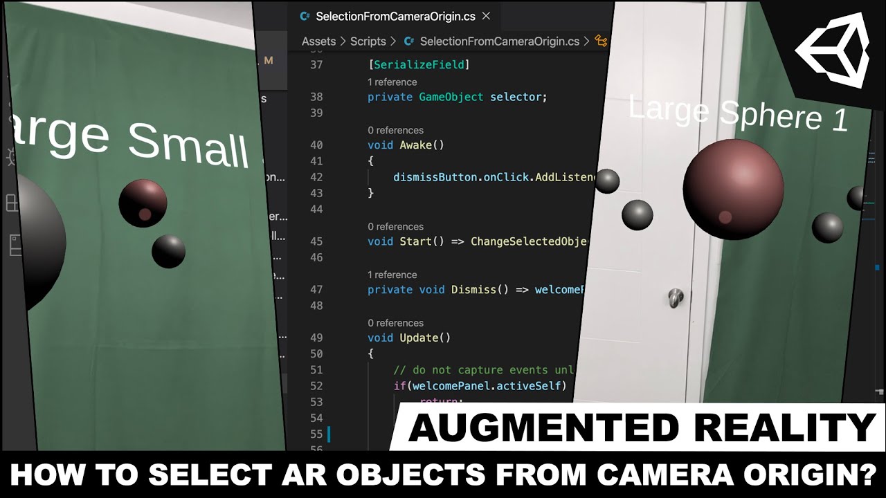 Unity3d with AR Foundation - How To Select AR Objects From Camera Origin Reference Object Position?