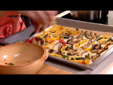 Recept Risoni met gegrilde groenten en tomatentapenade - Colruyt