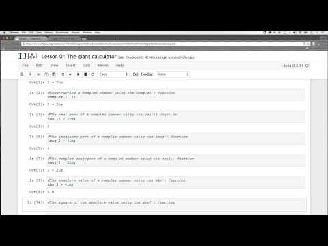 Lesson 01_11 Complex numbers Video Lecture - The Julia Computer ...