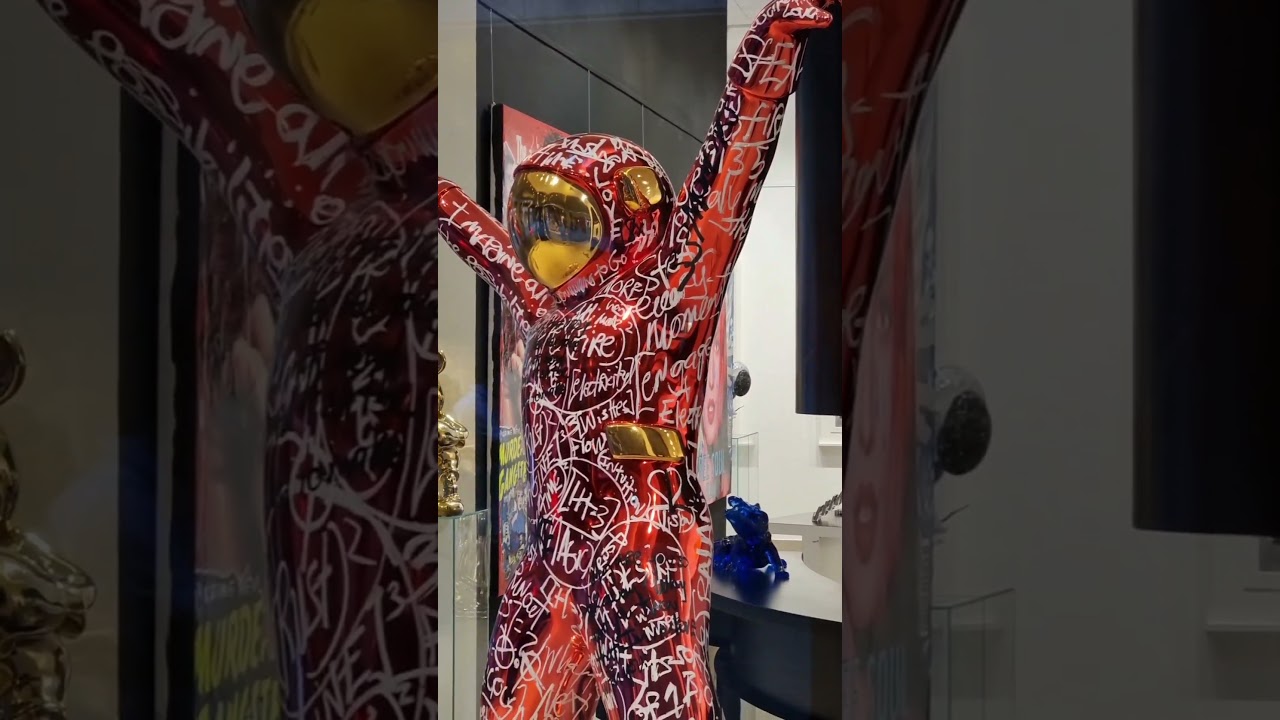 Exploring the Cosmos: Colourful Astronaut Sculpture at Sconci Gallery | DIFC Gate Village