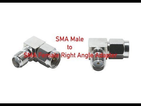 SMA Male to SMA Female Right Angle Adapter # 1569