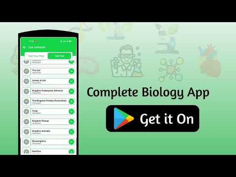 Complete Biology App | Dictionary | MCQs | Notes | Books | Diagrams