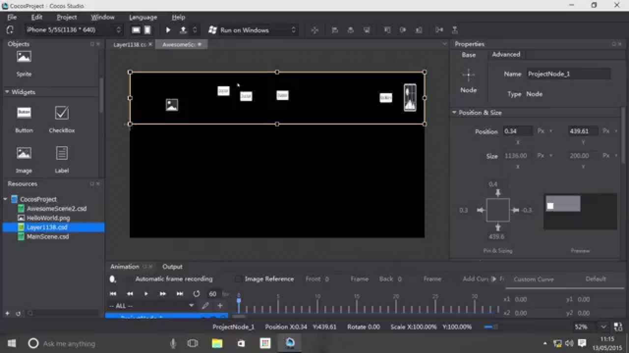 Cocos Studio: Layers