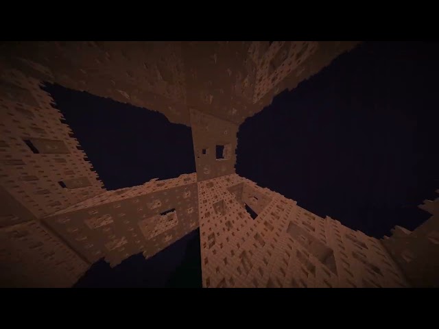 Menger Sponge 7 iterations Minecraft Map