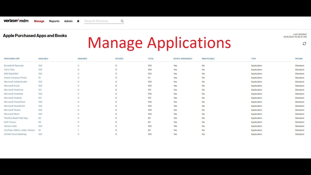 Verizon MDM Application Tutorial