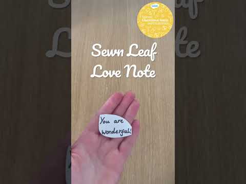 Love Note: How to Make a Sewn Leaf Note | Fine Motor Skills for Older Learners