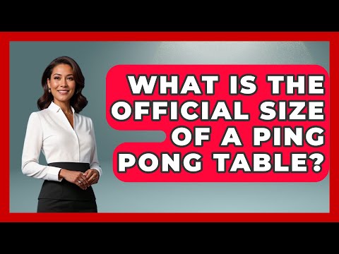 What Is The Official Size Of A Ping Pong Table? - The Racket Xpert