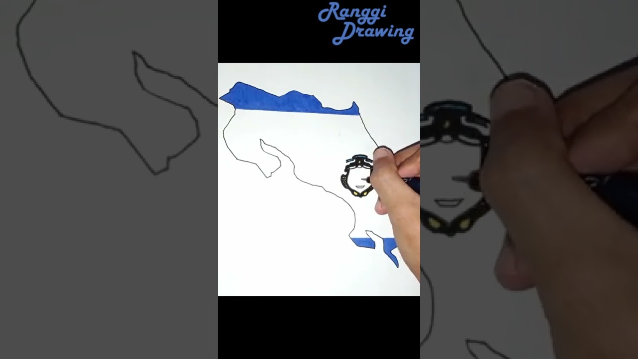 Drawing Map of Costa Rica