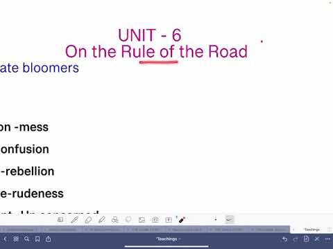 On the Rule of the Road - Synonyms for Late Bloomers