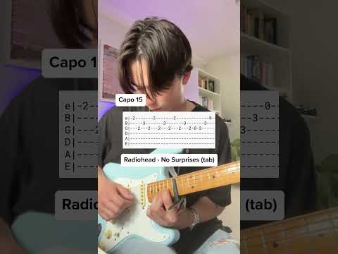 How to play No Surprises by Radiohead (guitar tabs)