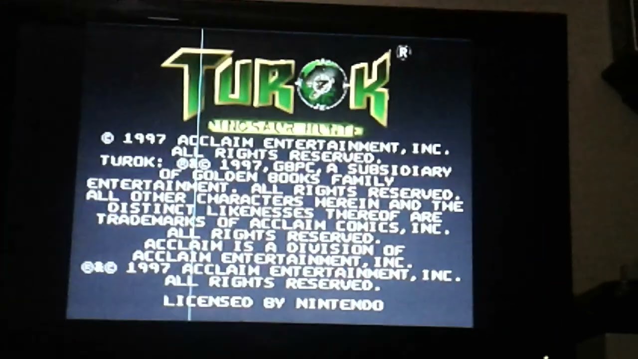 playing and telling turok cheat codes