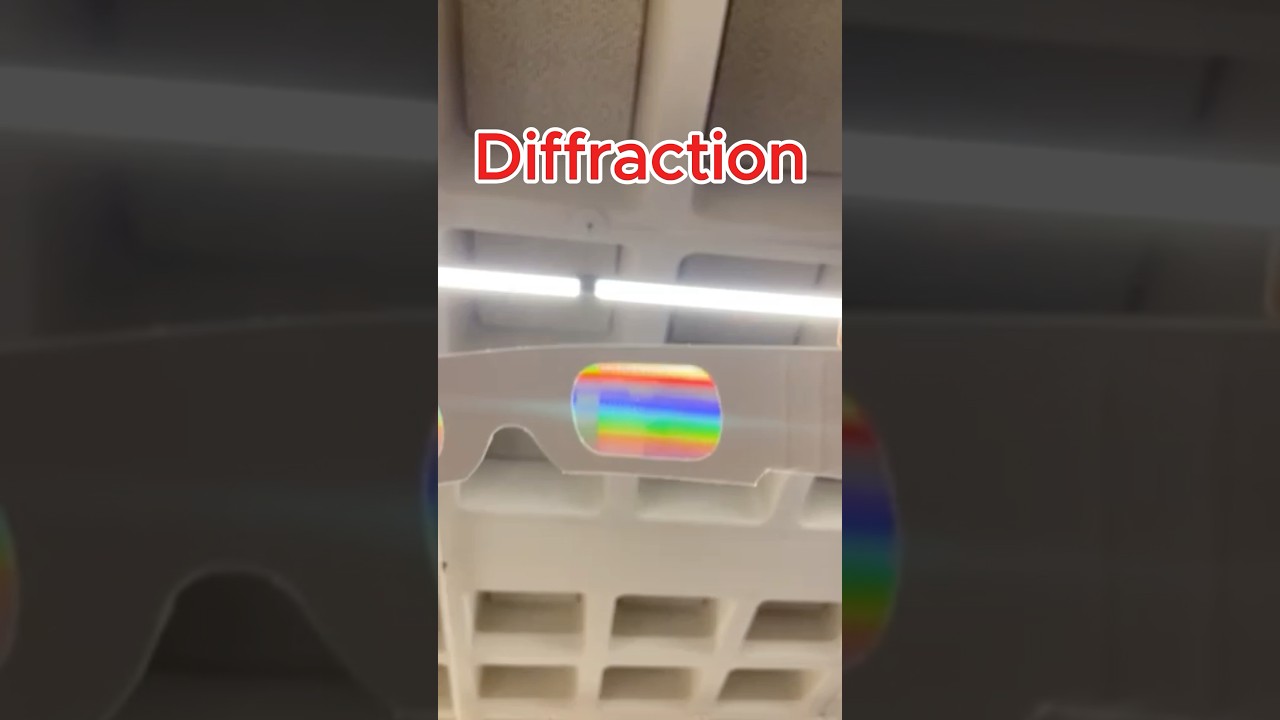 Why Do Diffraction Glasses Create Rainbows? 🌈#physics