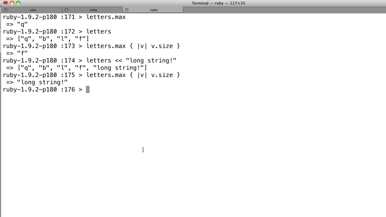 Ruby Enumerable Methods: min, max