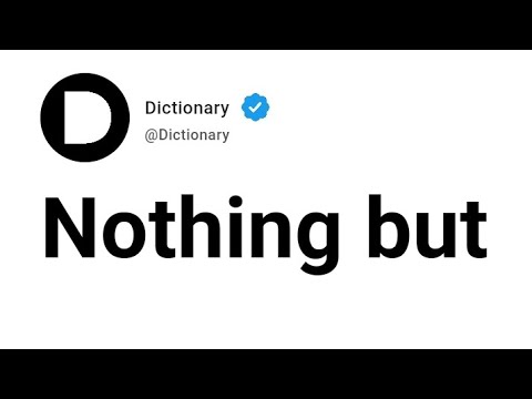 Nothing but Meaning In English