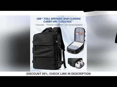 Waterproof Travel Backpack Outdoor Hiking Backpack for Men Women, Ryanair 40x20x25 Backpack Cabin Ha