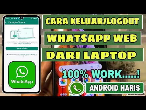 Cara Mengeluarkan Akun WhatsApp Kita Dari Laptop || Tutorial Logout WhatsApp Web Di Laptop Terbaru