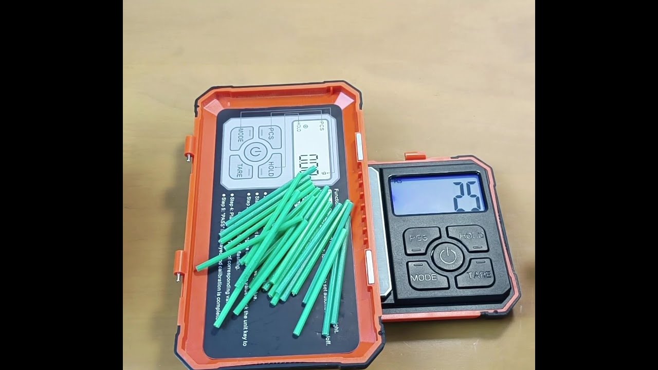 How to use digital scale “pcs” function to measure quantity?