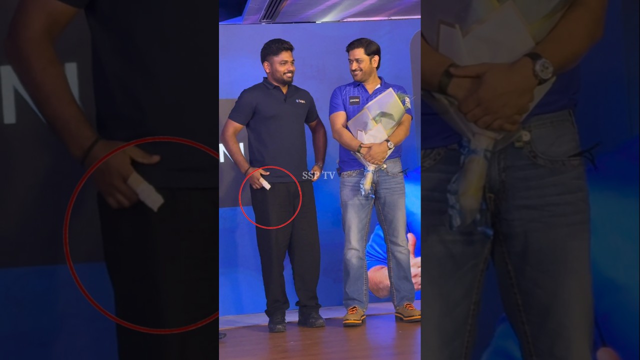 MS Dhoni & Sanju Samson Visuals | Sanju Samson Hand Injury | MS Dhoni New Look IPL 2025 | CSK