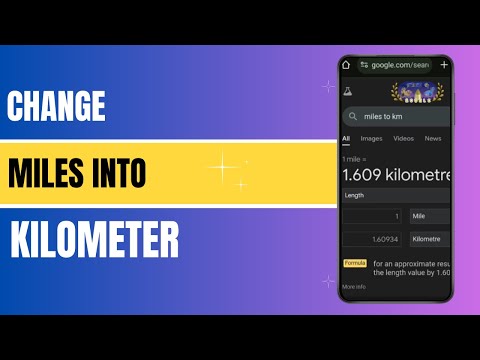 How To Change Miles To Kilometers?
