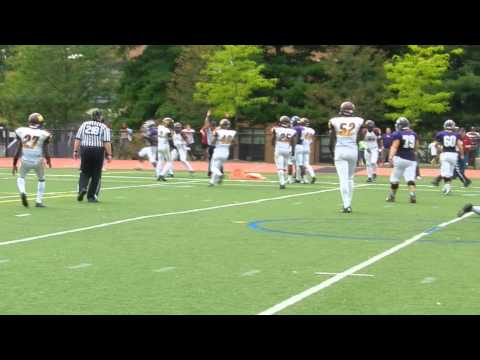 Batts pass from Costabile Bishop McNamara/Mount St. Joseph football 8/30/14