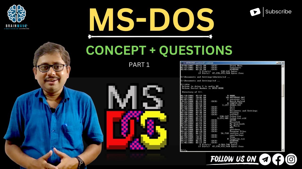 Tutorial on MS-DOS PART-1 ms dos tutorials