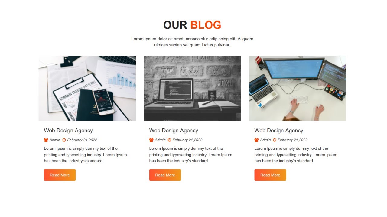 How To Create Post Carousel Slider using HTML CSS JavaScript