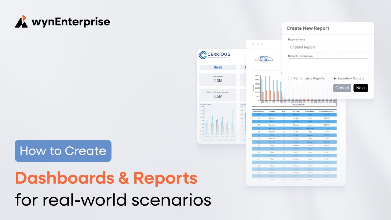 How to Create Dashboards and Reports for Real-World Scenarios with Wyn Enterprise