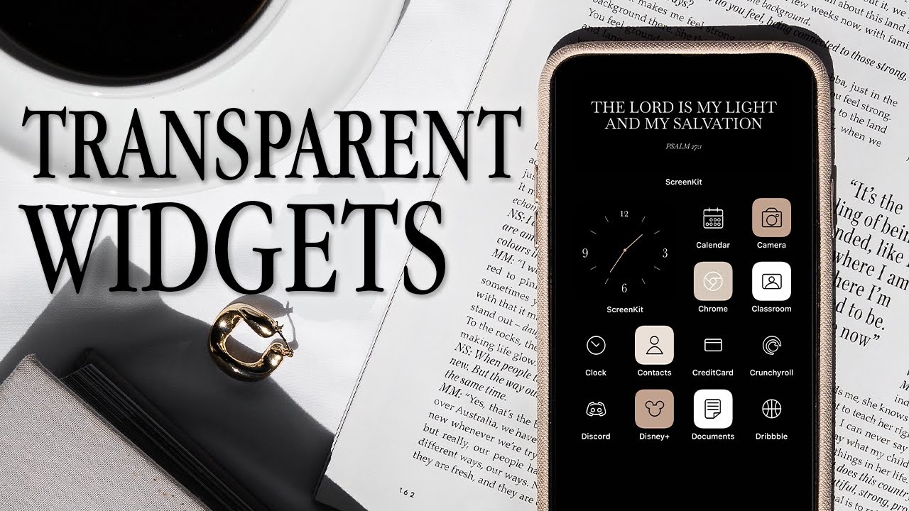 🖤 Transparent widgets and app icons 📲 | App icons iPhone & iPad, BEST Phone themes & WIDGETS!