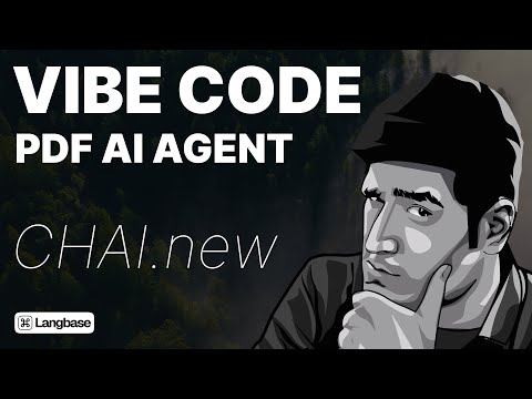 This is crazy! One shot vibe code chat with PDF AI Agent with Memory using CHAI.new by Langbase