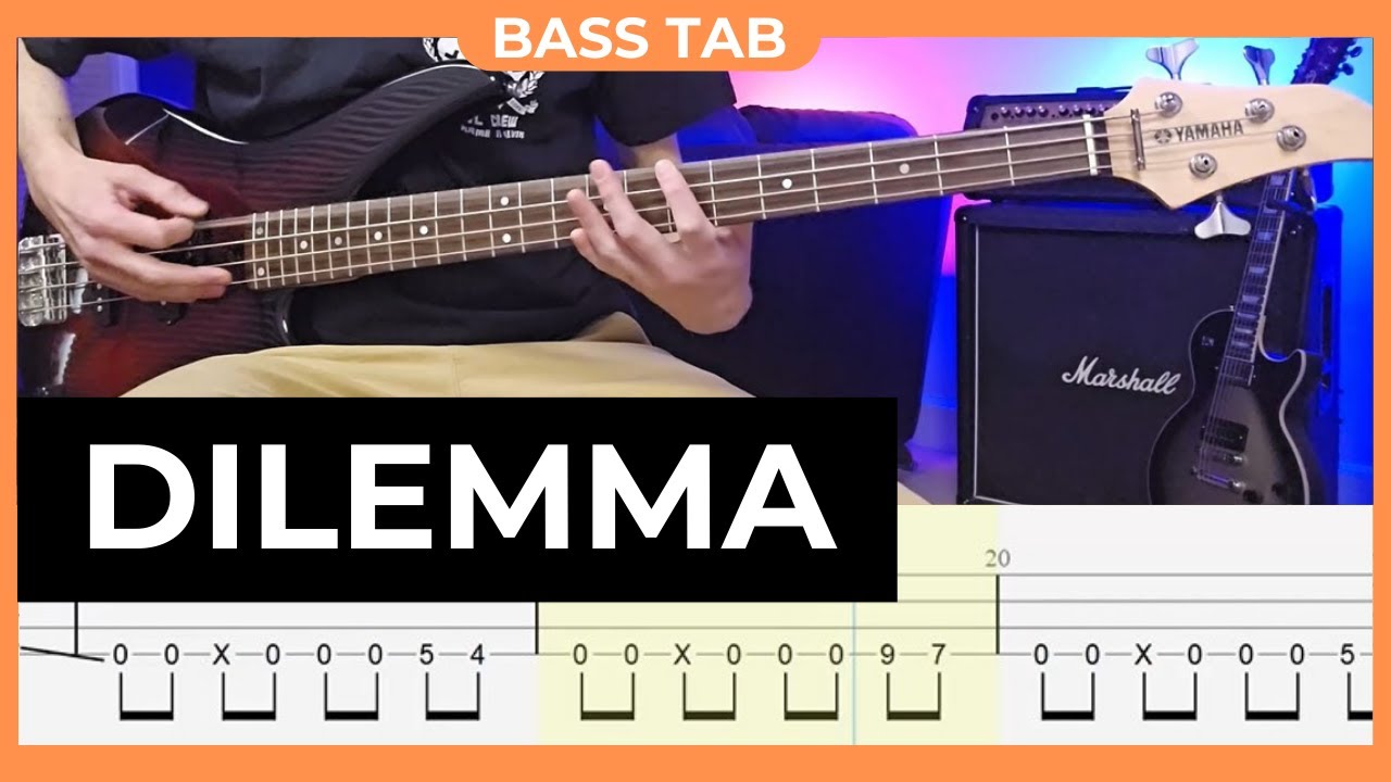 Green Day - Dilemma - Bass Tab | Lesson | Cover | Tutorial