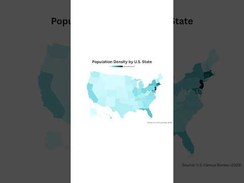 Population Density by U.S. States