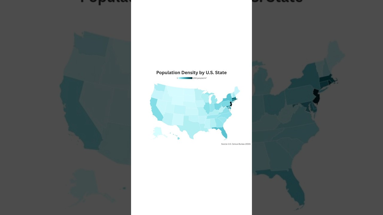 Population Density by U.S. States