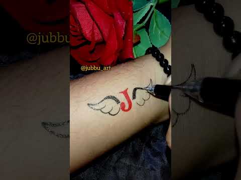 Beautiful Letter J | J letter art #letters #tattoo #alphabetdrawing